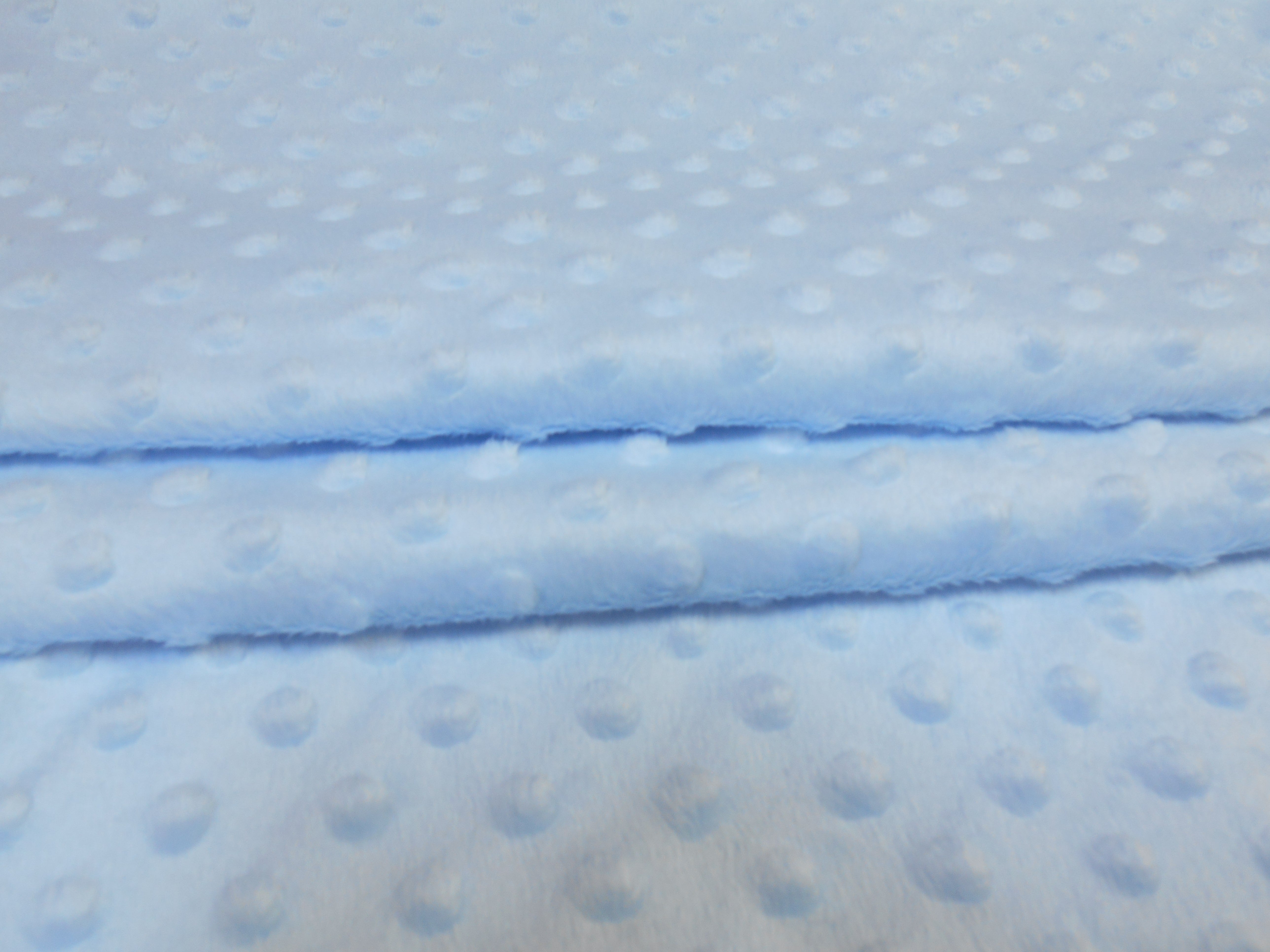 Blue Dimple Fleece Fabric, Popcorn Supersoft Fleece.