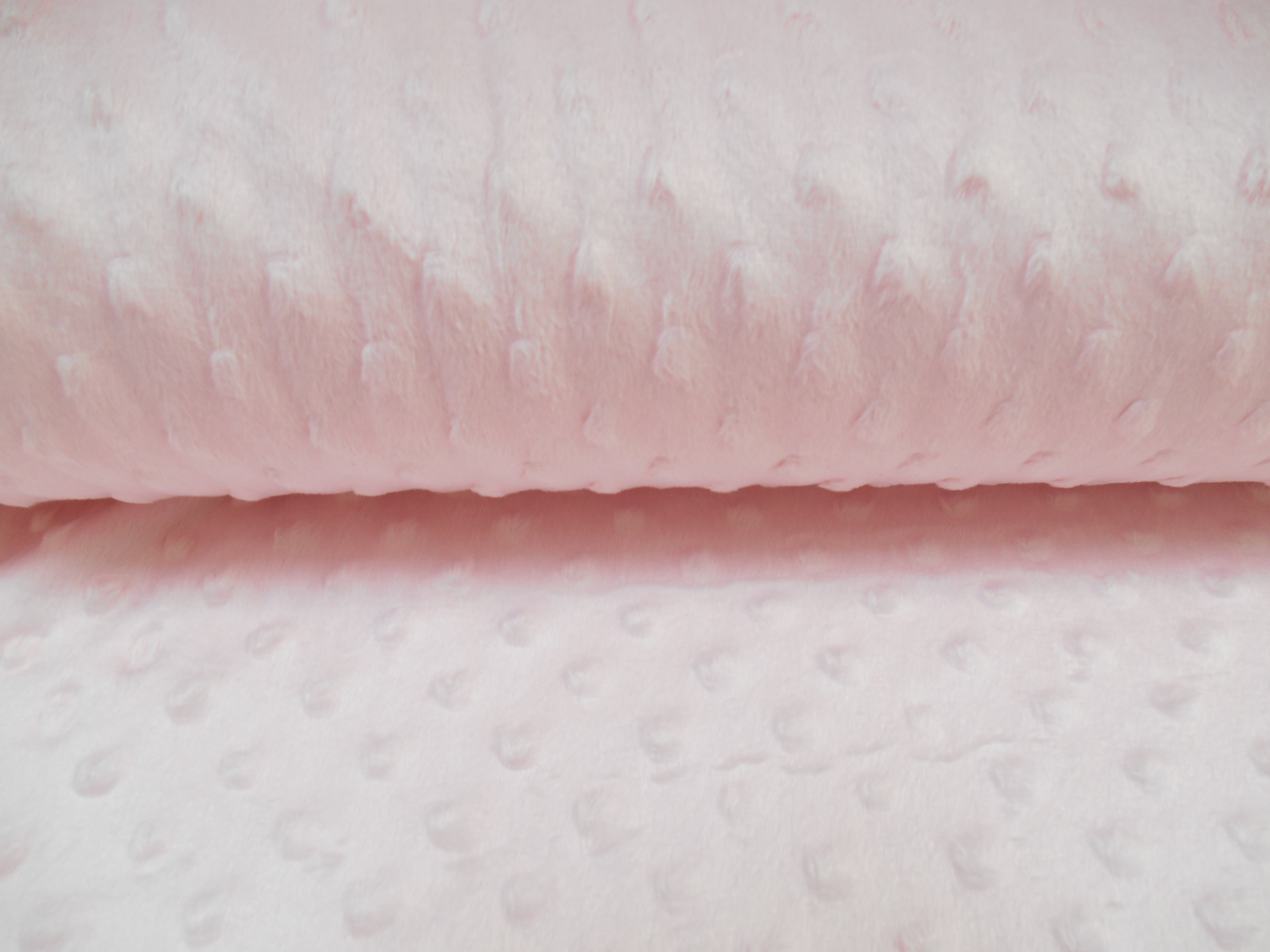 Baby Pink Dimple Fleece Fabric, Popcorn Supersoft Fleece. · Mayhem Fabric