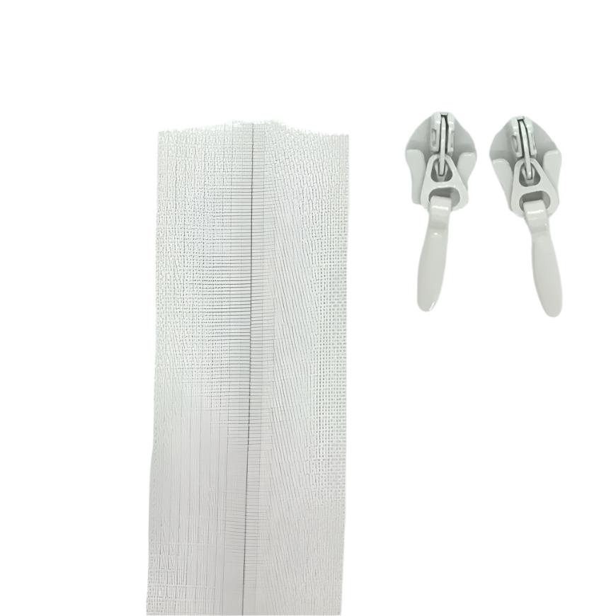 Heavy Duty Light Grey Invisible Continuous Zipper Roll # 5 · Mayhem Fabric
