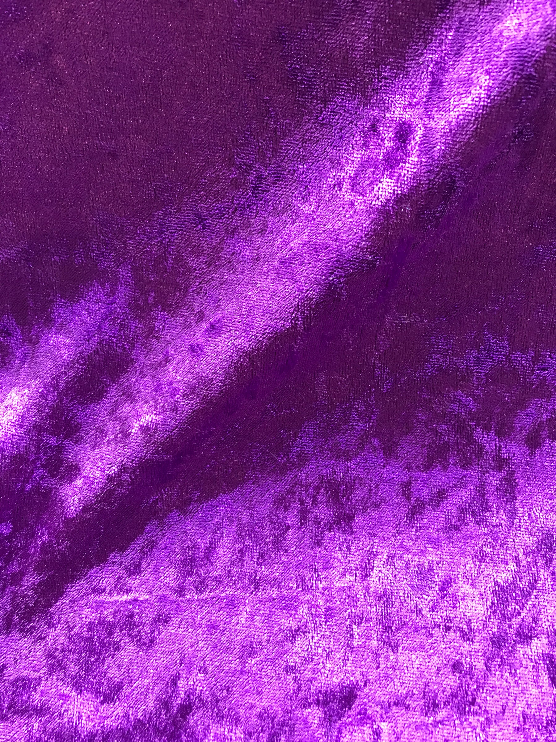 Purple Velour, Crushed Velvet Velour - Stretchy · Mayhem Fabric